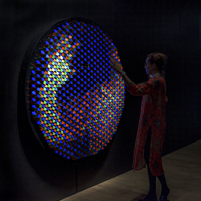 RGB Peg Mirror No. 5 by Daniel Rozin - bitforms gallery