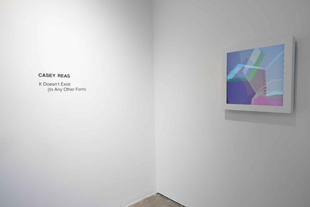 It Doesn't Exist (In Any Other Form), Casey Reas - bitforms gallery