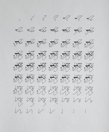P-026ta, Logical Inversion by Manfred Mohr - bitforms gallery
